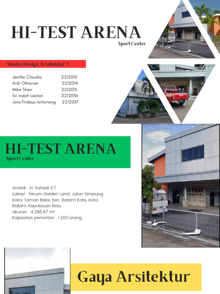 Desain Hi-Test Arena Batam | PDF