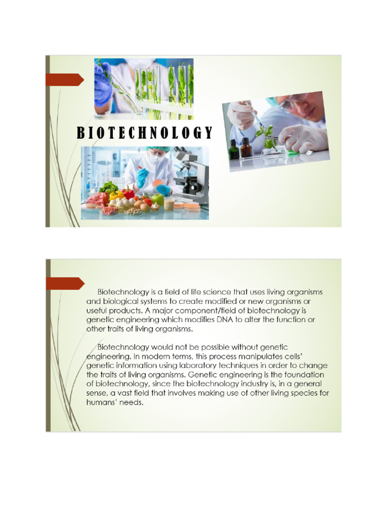 Biotechnology Updated Special Topic | PDF