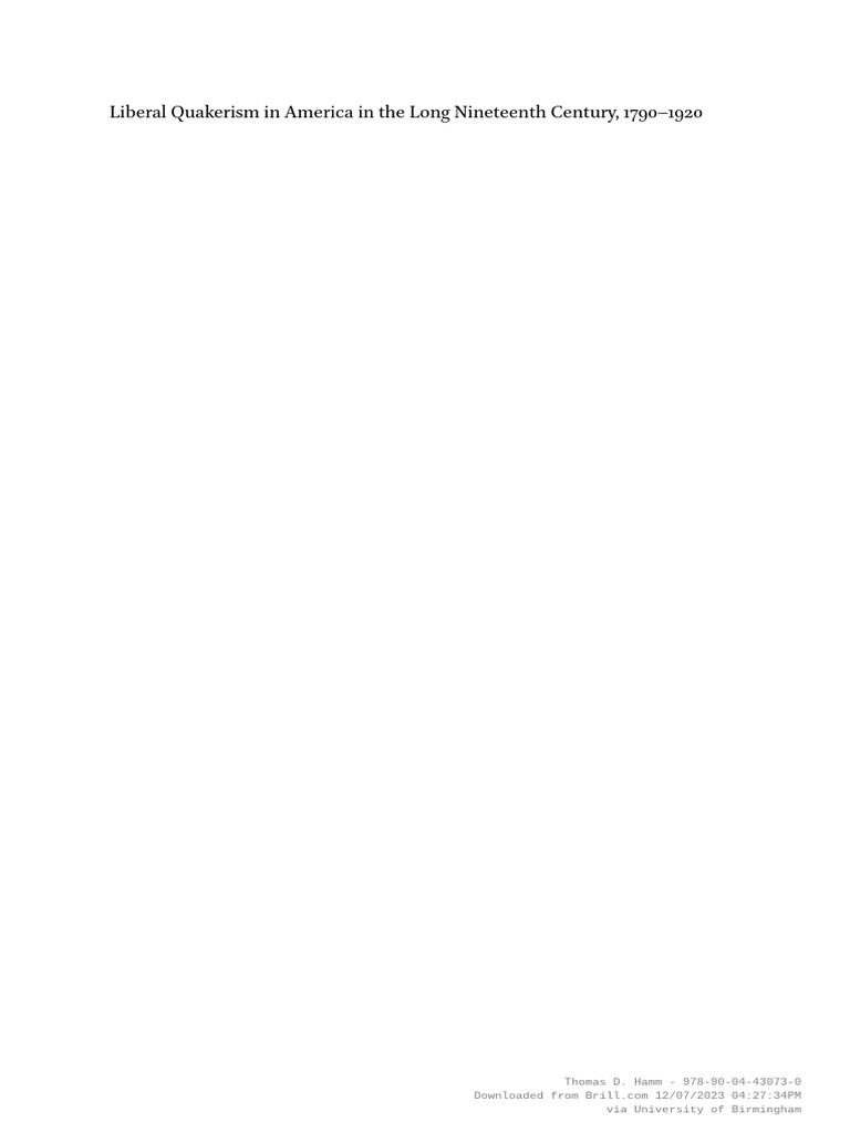 Liberal Quakerism | PDF | Quakers | Protestantism