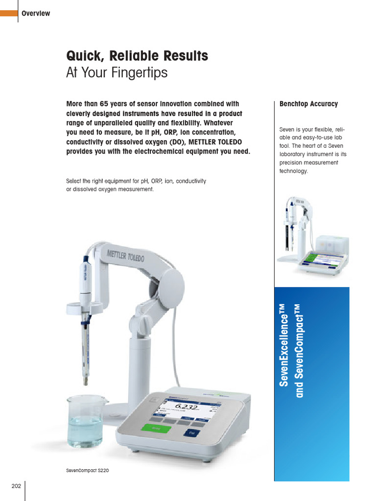 Ph meter mettler toledo brosur | PDF | Ph | Physical Chemistry