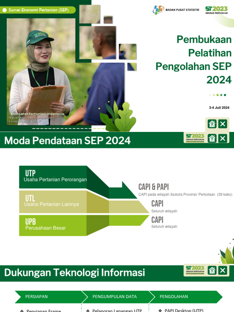 Pembukaan Pelatihan Inda Pengolahan SEP 2024 | PDF