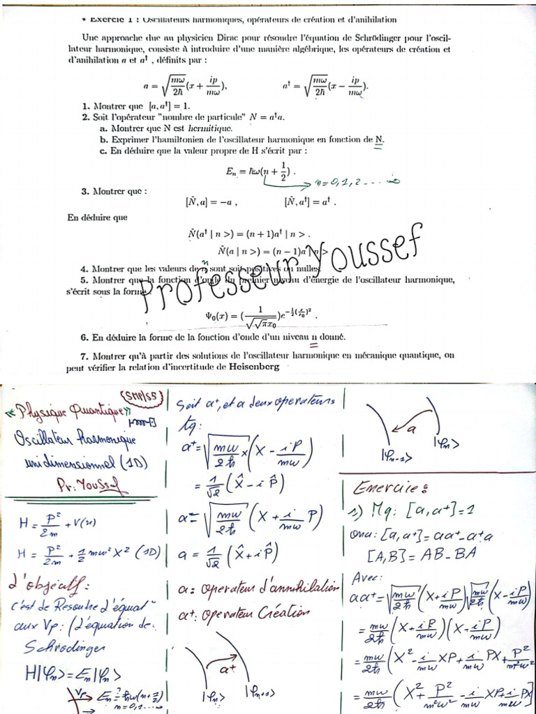 Oscillateur Harmonique | PDF