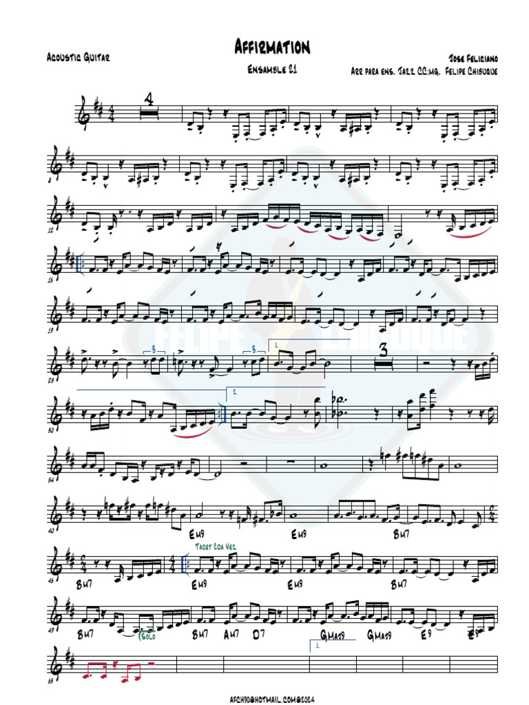 Affirmation - Acoustic Guitar | PDF