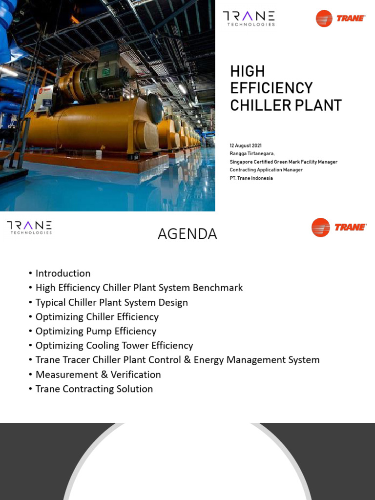 High Efficiency Chiller Plant 120821 R1 | PDF | Pump | Continuum Mechanics