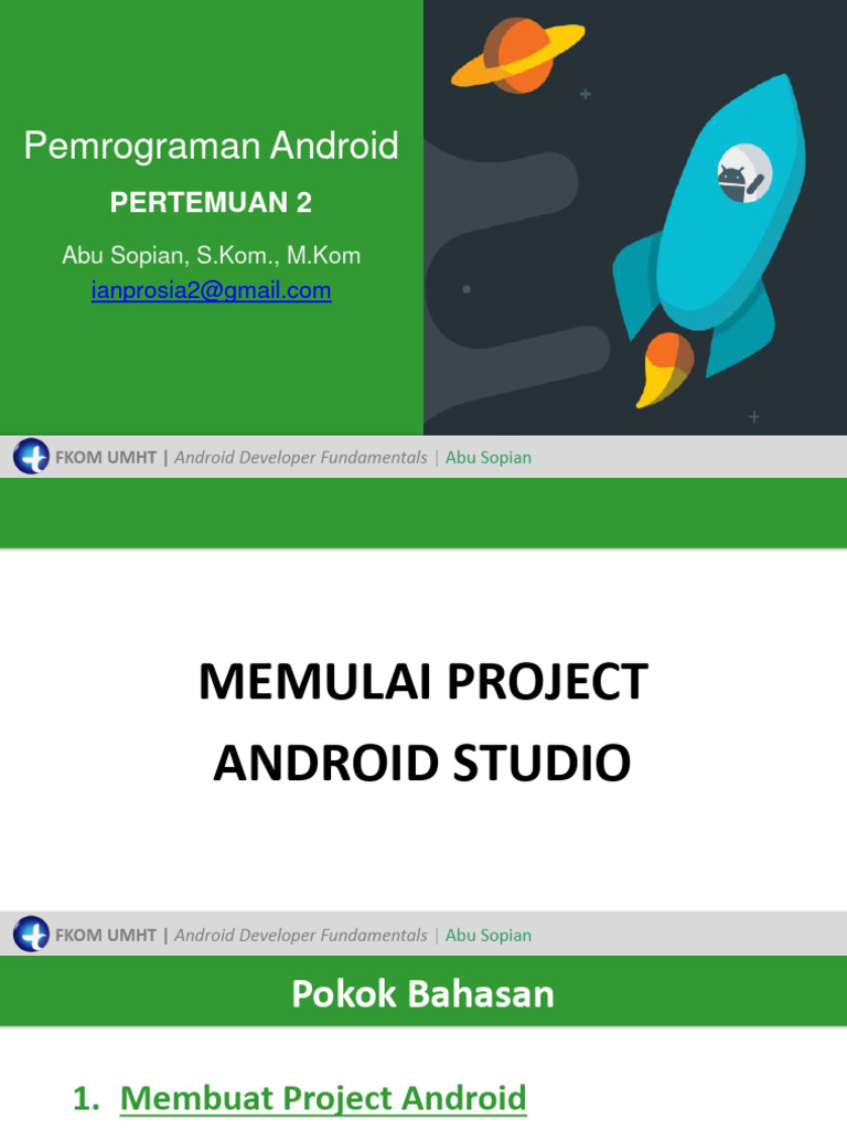 Pertemuan 2-Memulai Project Android Studio | PDF