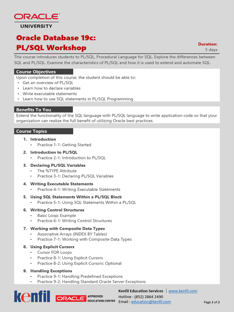 OPSQL | PDF | Pl/Sql | Sql
