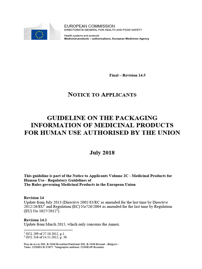 2018 Packaging Guidelines en | PDF | Directive (European Union ...