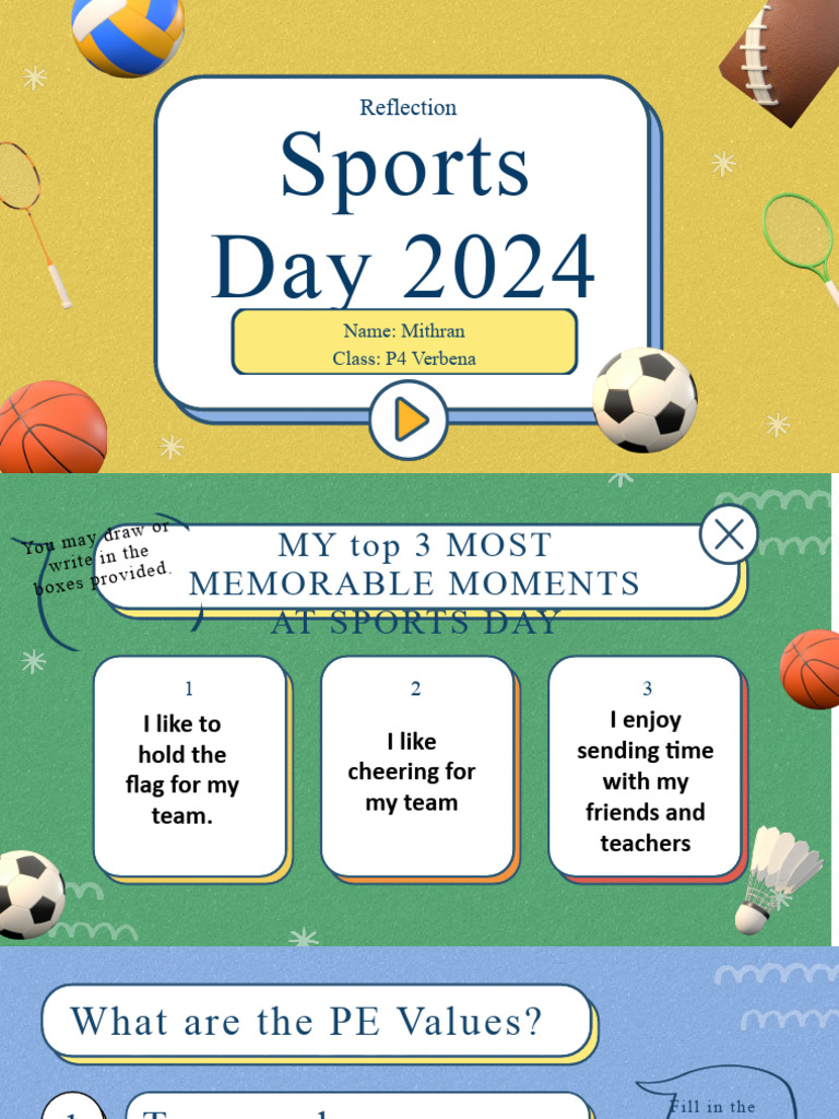 Sports Day 2024 Reflection | PDF