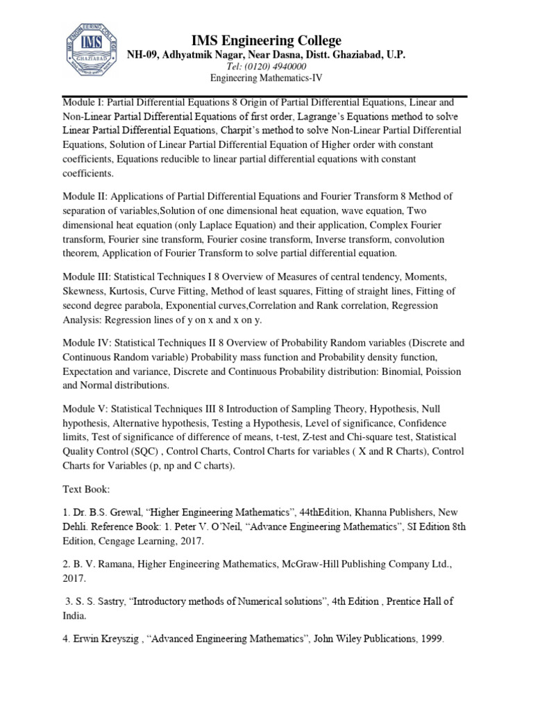 Unit3 and Unit4 Problem Set | PDF | Partial Differential Equation | Probability Distribution