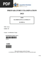 g10 Maths Lit Paper 2 Nov 2025 Memo | PDF | Area | Elementary Mathematics