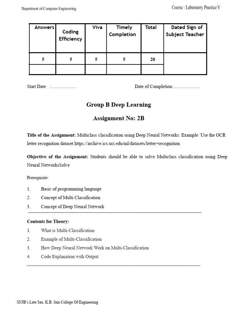 LP V GRPB 2b | PDF | Statistical Classification | Deep Learning