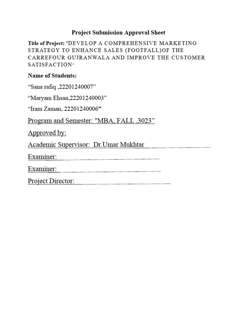Project Submission Approval Sheet | PDF | Art | Computers