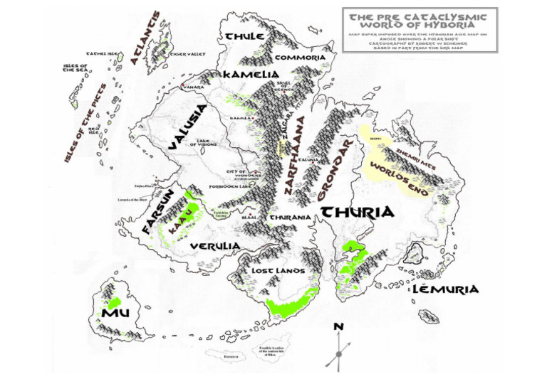 MHR6 Conan the Barbarian (Pre-cataclysmic Hyboria Map) | PDF