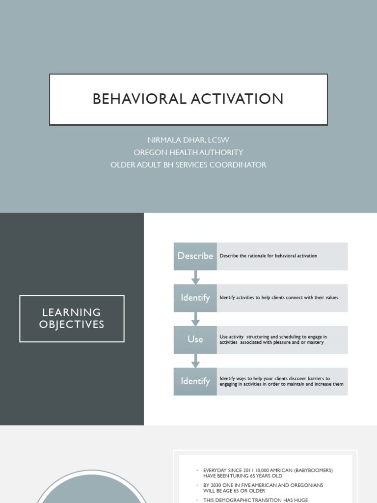 Behavioral Activation | PDF | Major Depressive Disorder | Cognitive ...