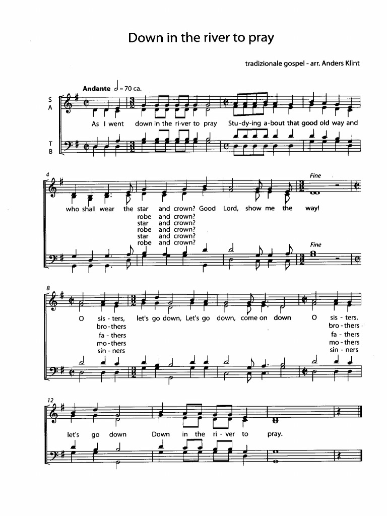 Down in The River To Pray | PDF