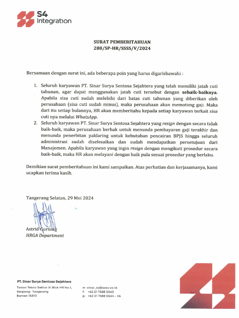 288 SP - HR SSSS V 2024 | PDF