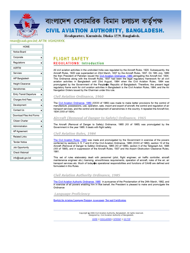 Regulations | PDF | Aviation | Transport Safety