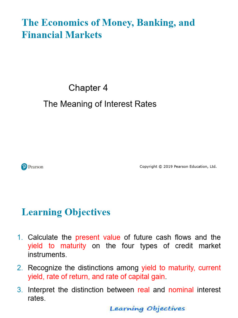 C4 - The Meaning of Interest Rates | PDF | Bonds (Finance) | Yield ...