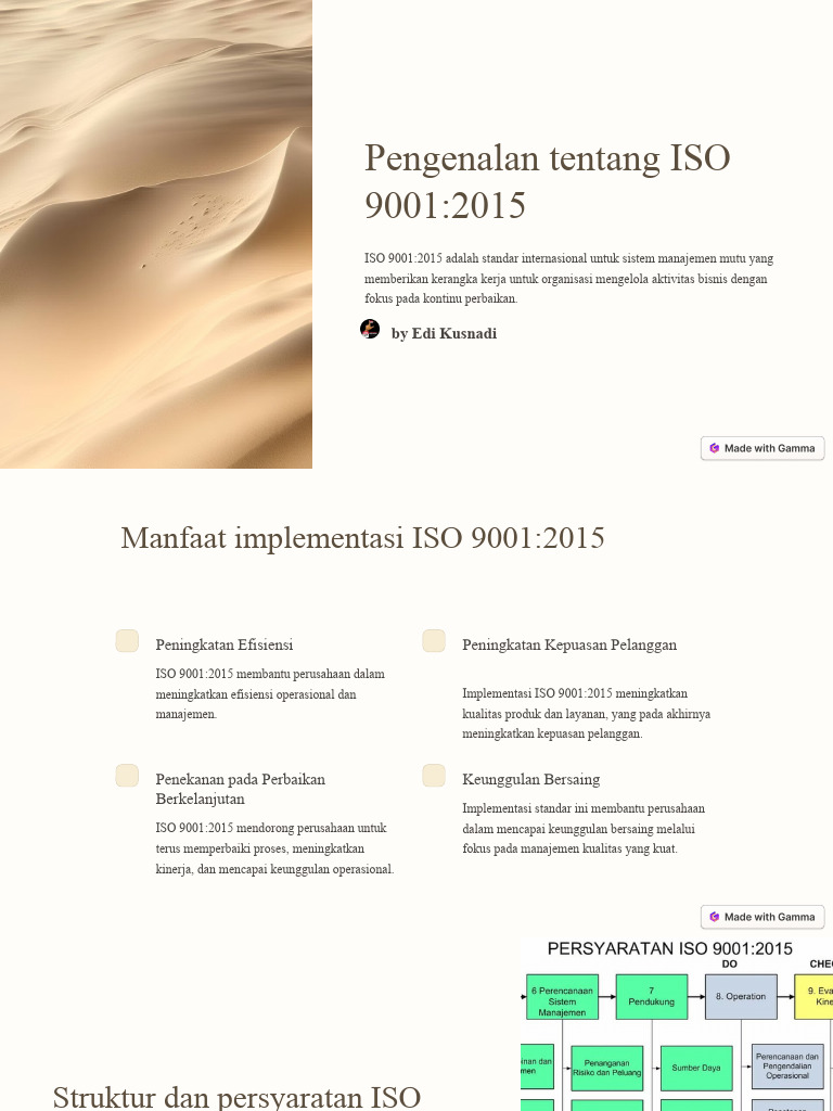 Pengenalan ISO 9001 | PDF | Bisnis