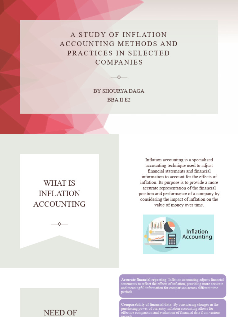 A Study of Inflation Accounting Methods and Practices | PDF | Inflation ...