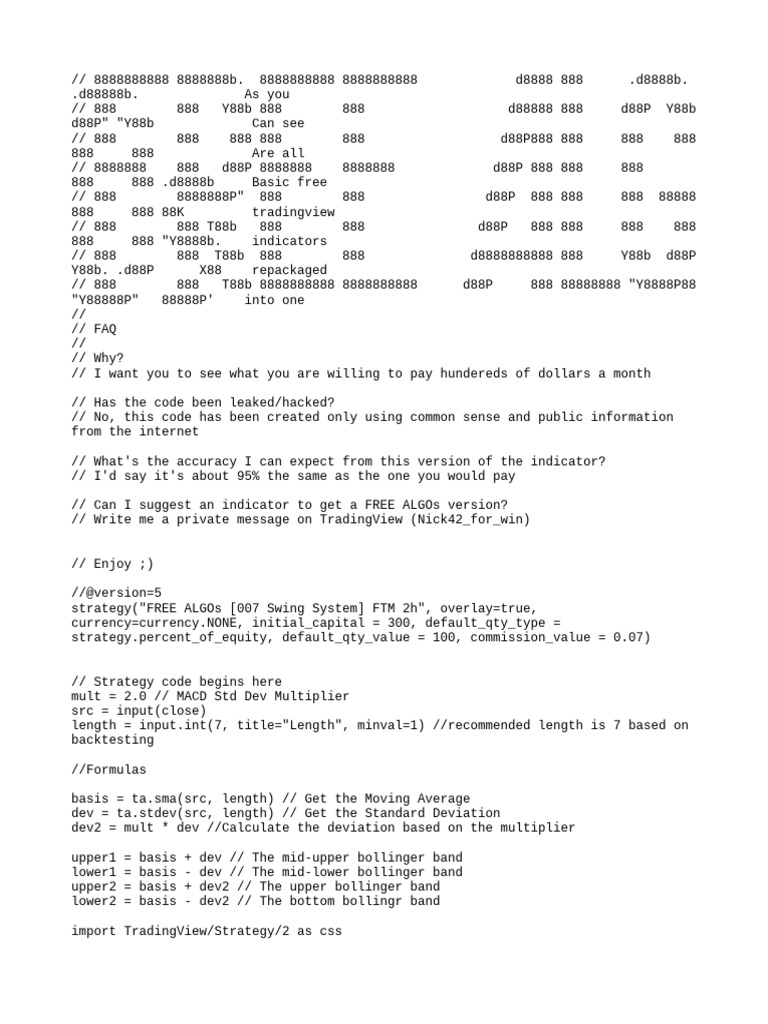 Free Algo Swing Trade | PDF | Applied Mathematics