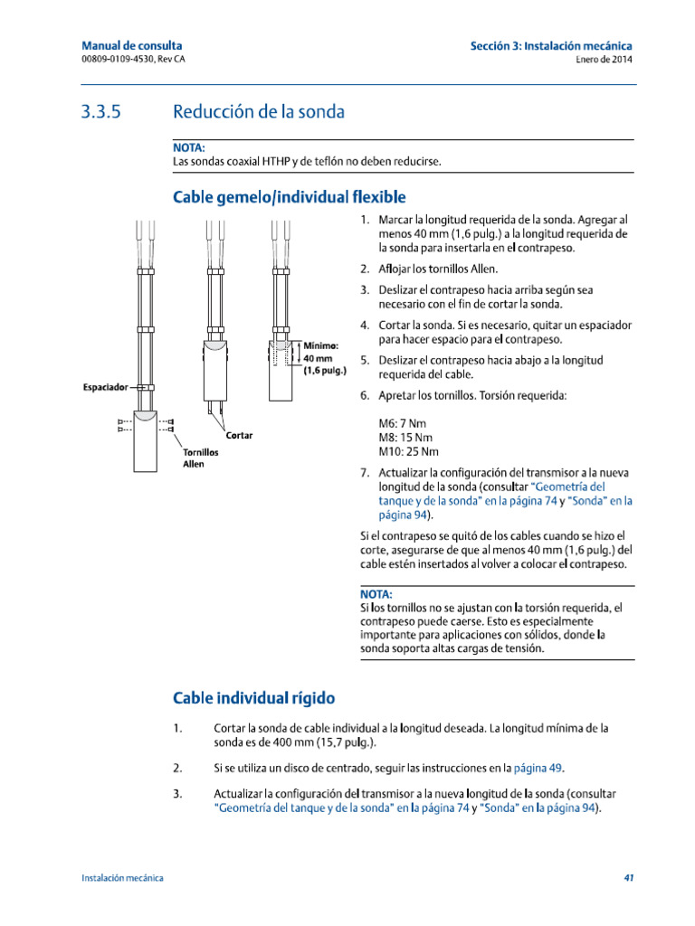 LIT Rosemount 5300 Cable Flexible | PDF