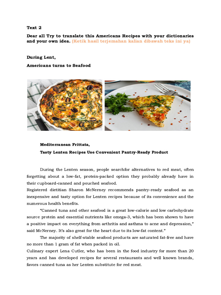 Text Descriptive-Procedure - Text 2 | PDF | Cooking, Food & Wine