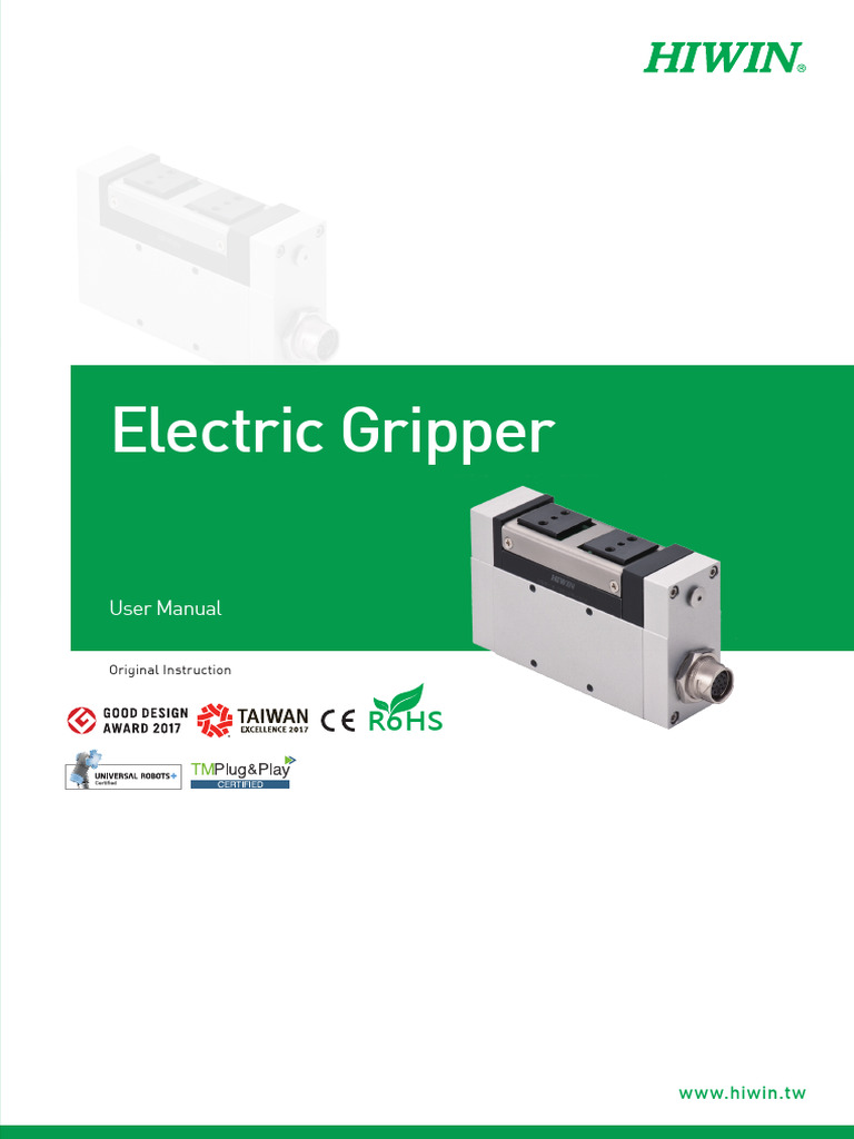 Electric Gripper - (E) | PDF | Screw | Safety