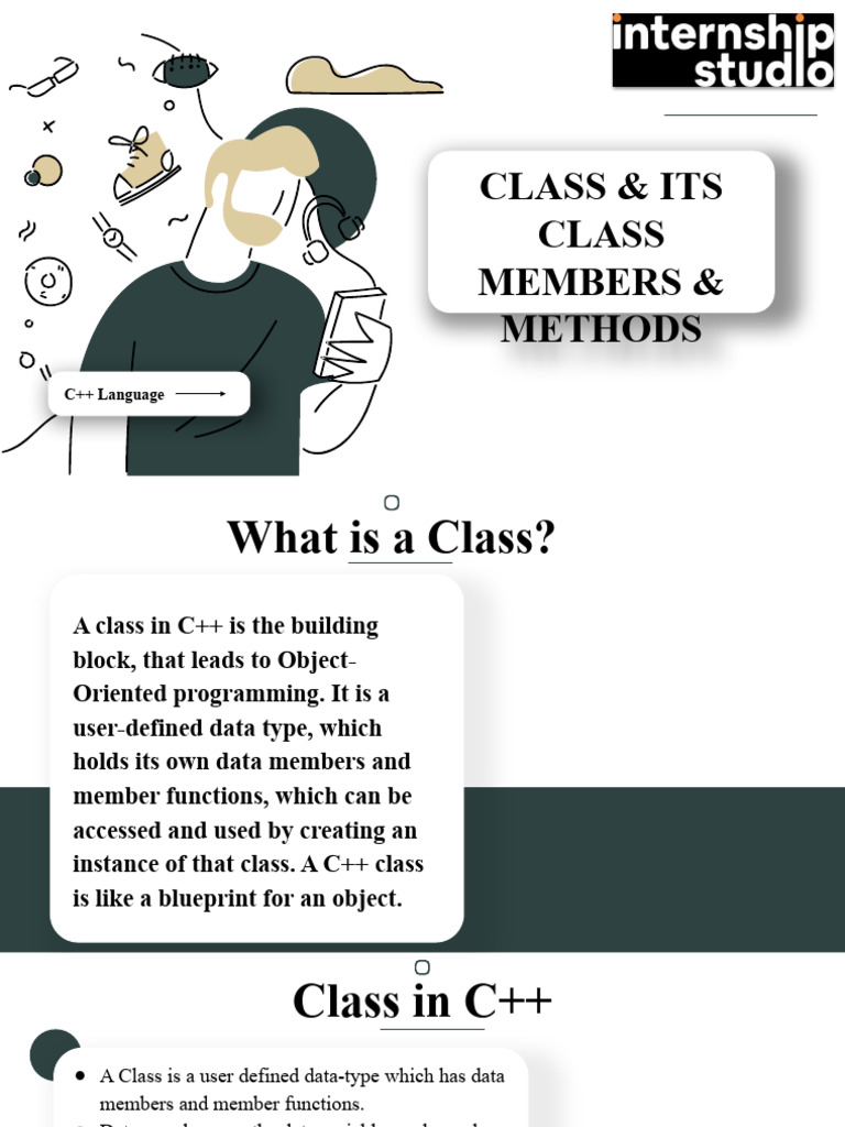 Class & Class Members C++ | PDF | Class (Computer Programming) | Method (Computer Programming)