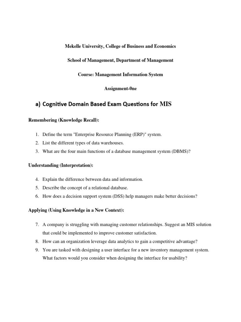 Management Information System | PDF | Enterprise Resource Planning ...