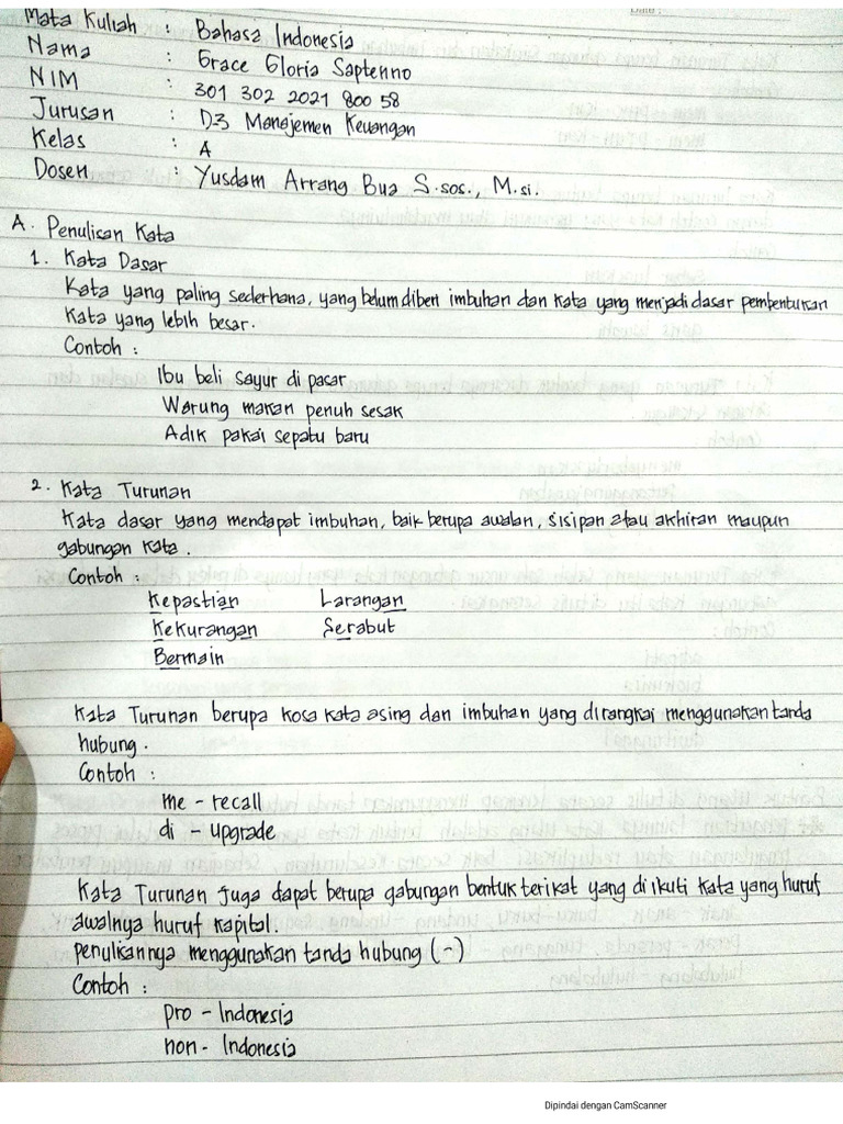 Tugas 1, Bahasa Indonesia | PDF Tugas 1, Bahasa Indonesia | PDF