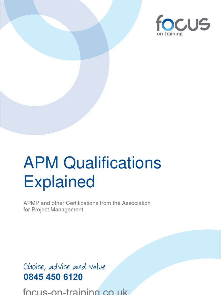 APM Qualifications Explained v1.04 | PDF | Business | Labour