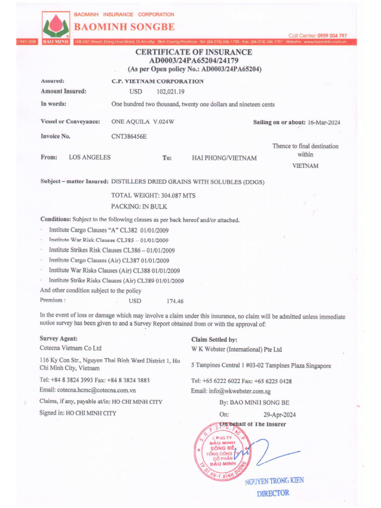 M120 DDGS Ins 1 | PDF