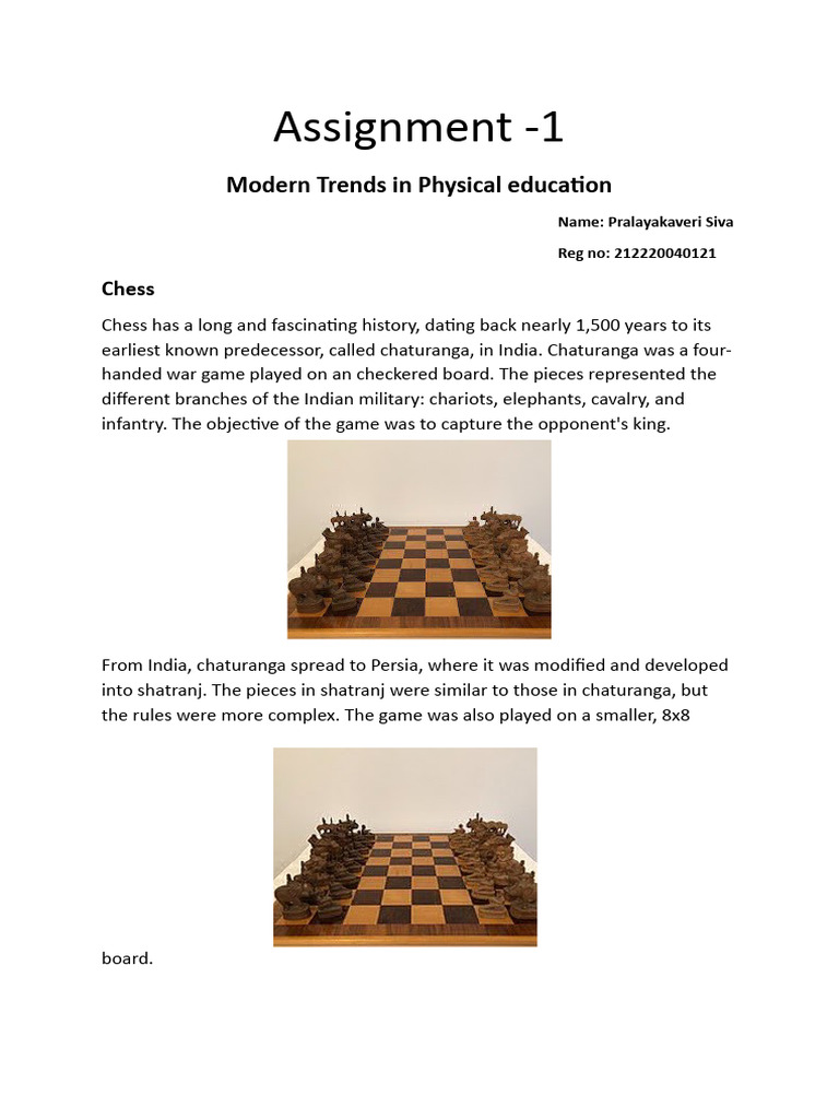 Assignment 1 | PDF | Mario | Chess