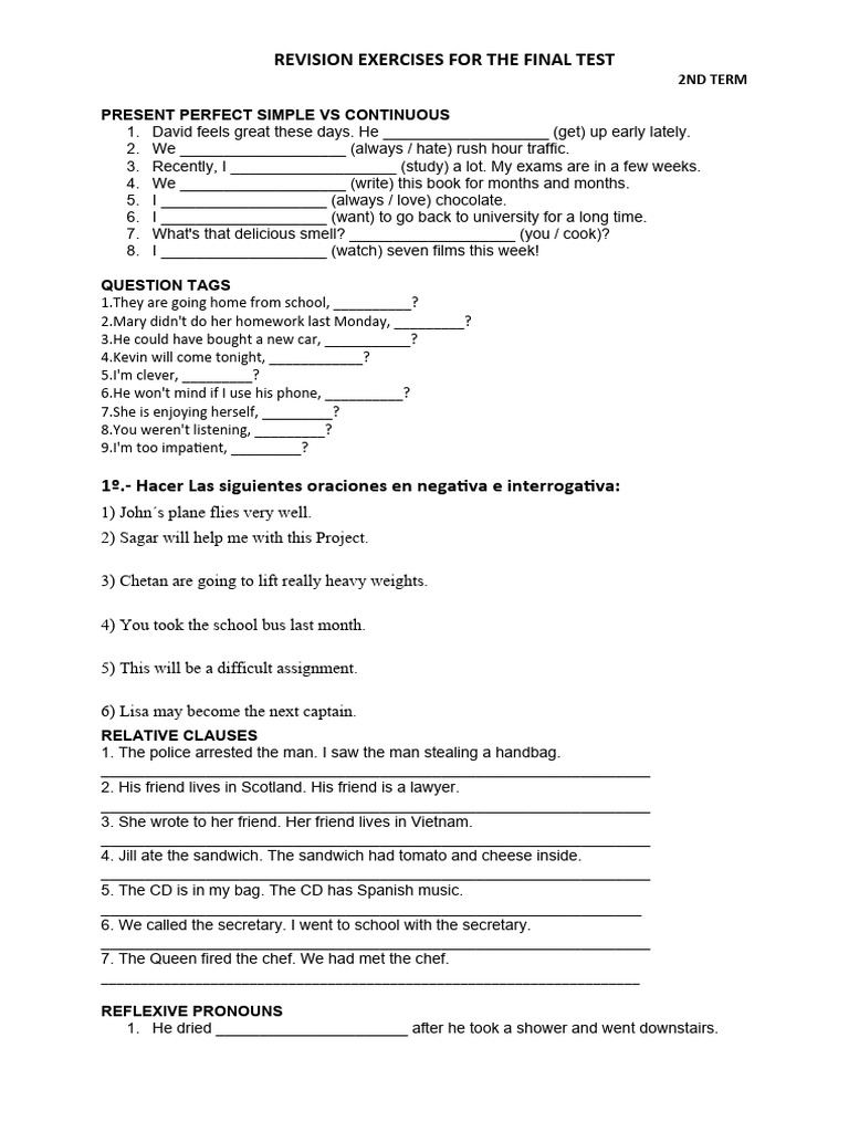 Repaso Final 2 Trimestre | PDF | Language Mechanics | Linguistic Morphology
