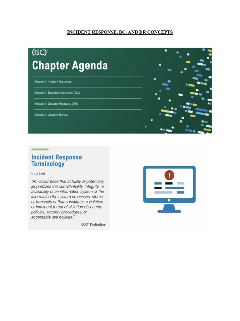 2. Incident Response, BC, And DR Concepts | Download Free PDF ...