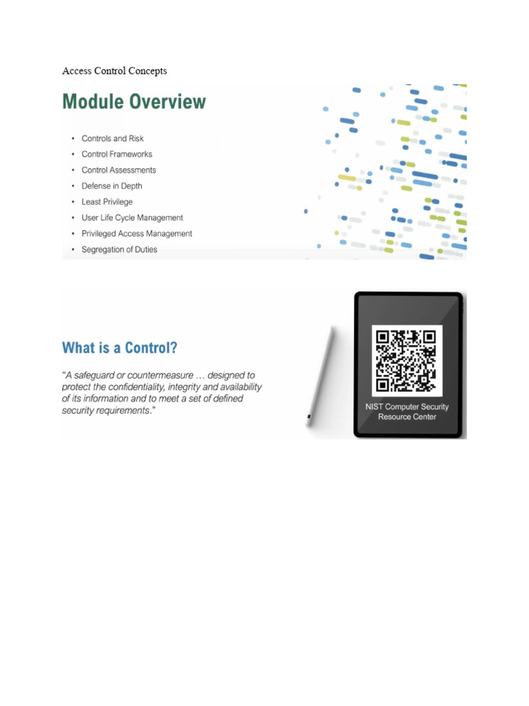 Access Control Concepts | PDF | Access Control | Biometrics