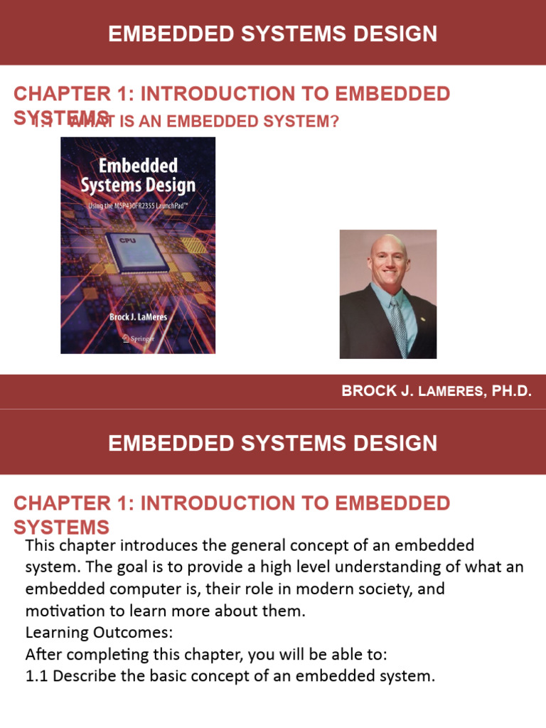 Ch01 Intro To Embedded Systems | PDF | Embedded System | Operating System