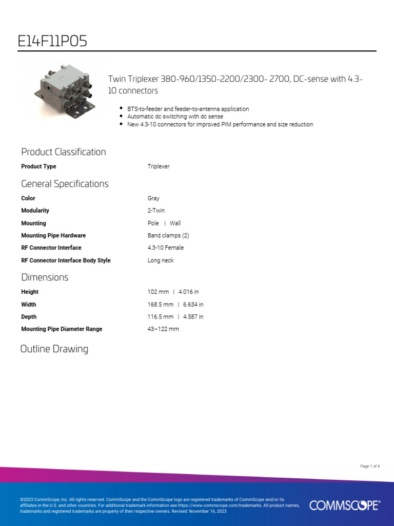 E14f11p05 Product Specifications | PDF | Electrical Engineering ...