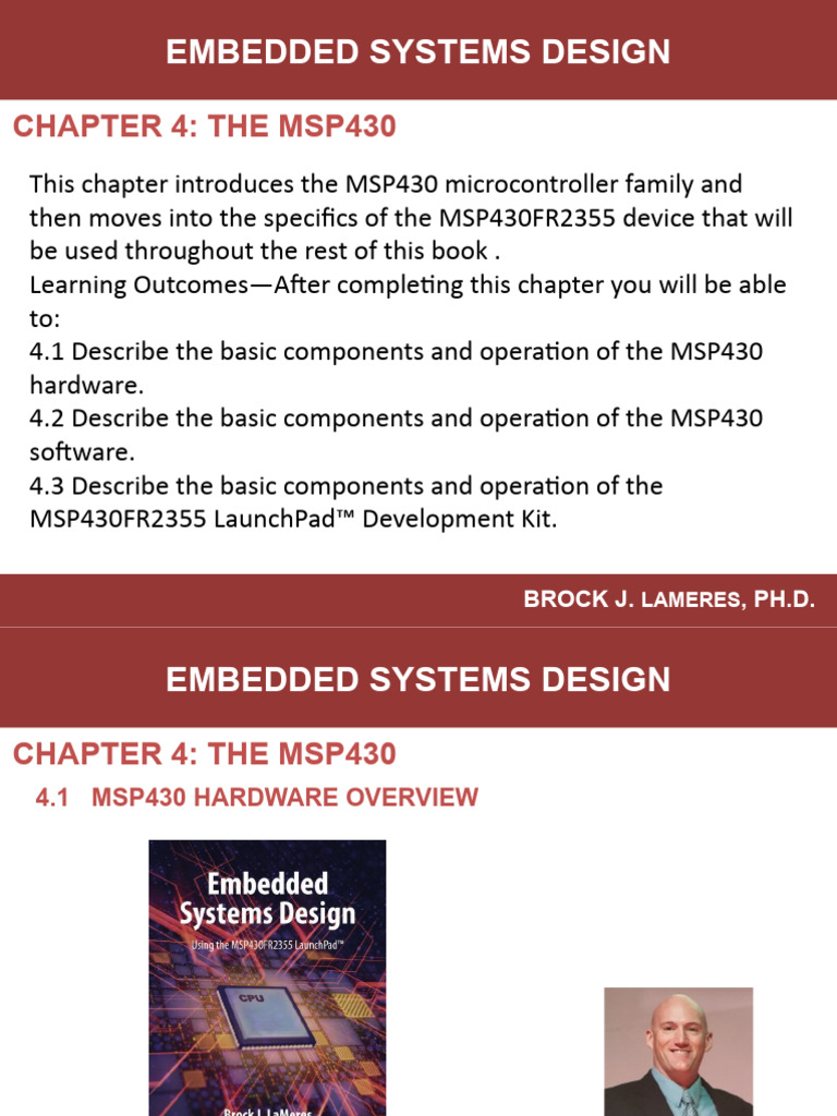 Ch04 The MSP430 Slides | PDF | Analog To Digital Converter | Digital To Analog Converter