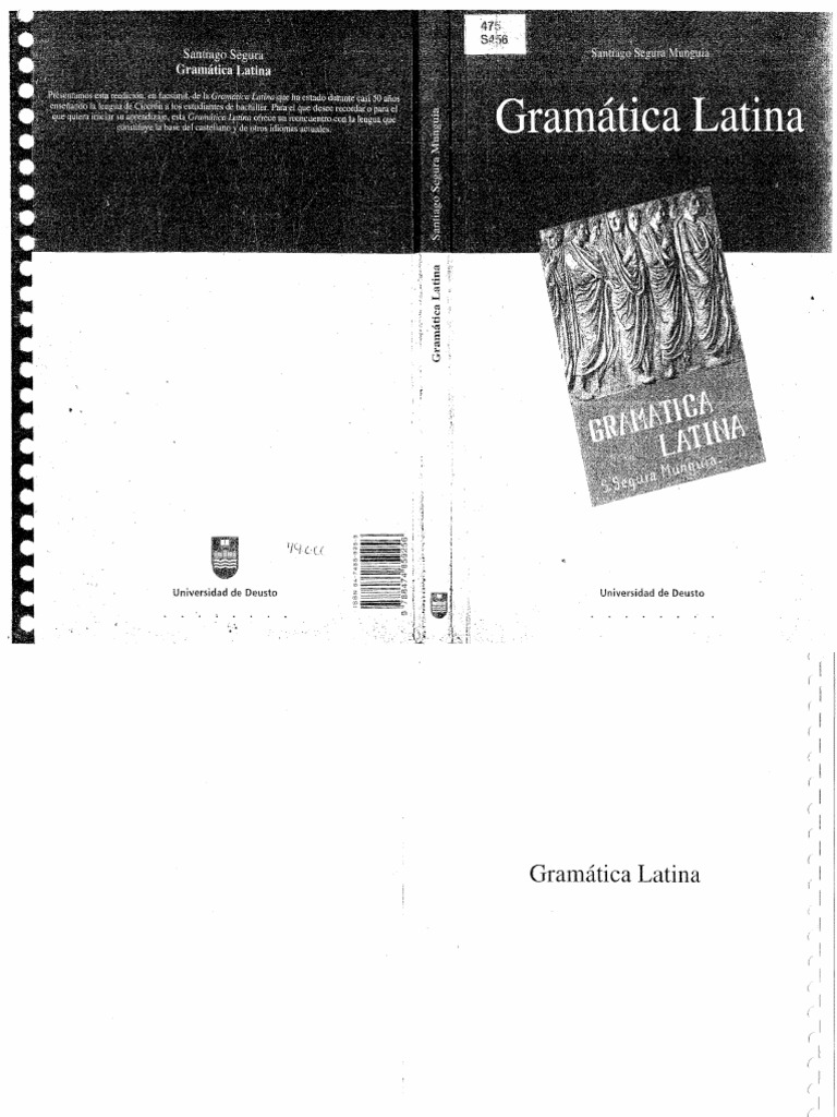 Gramatica Latina. Santiago Segura Munguía | PDF | latín | Vocal