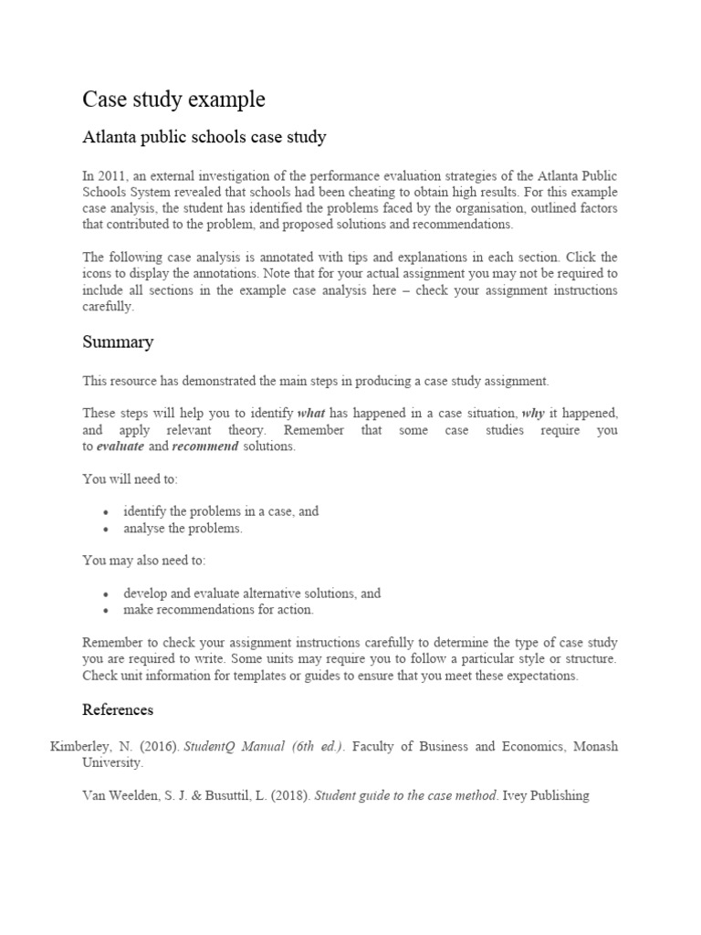 Case Study Example | PDF | Career & Growth