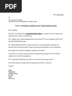 Letter of Dispatch | PDF