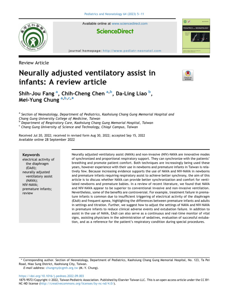 Nava 2023 Pdf Respiratory Tract Preterm Birth