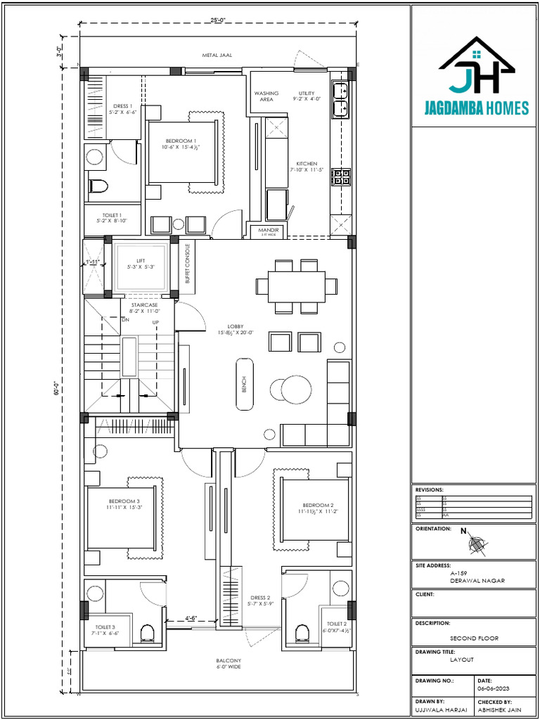 A159 Gujrawala Typical Floor Layout | PDF