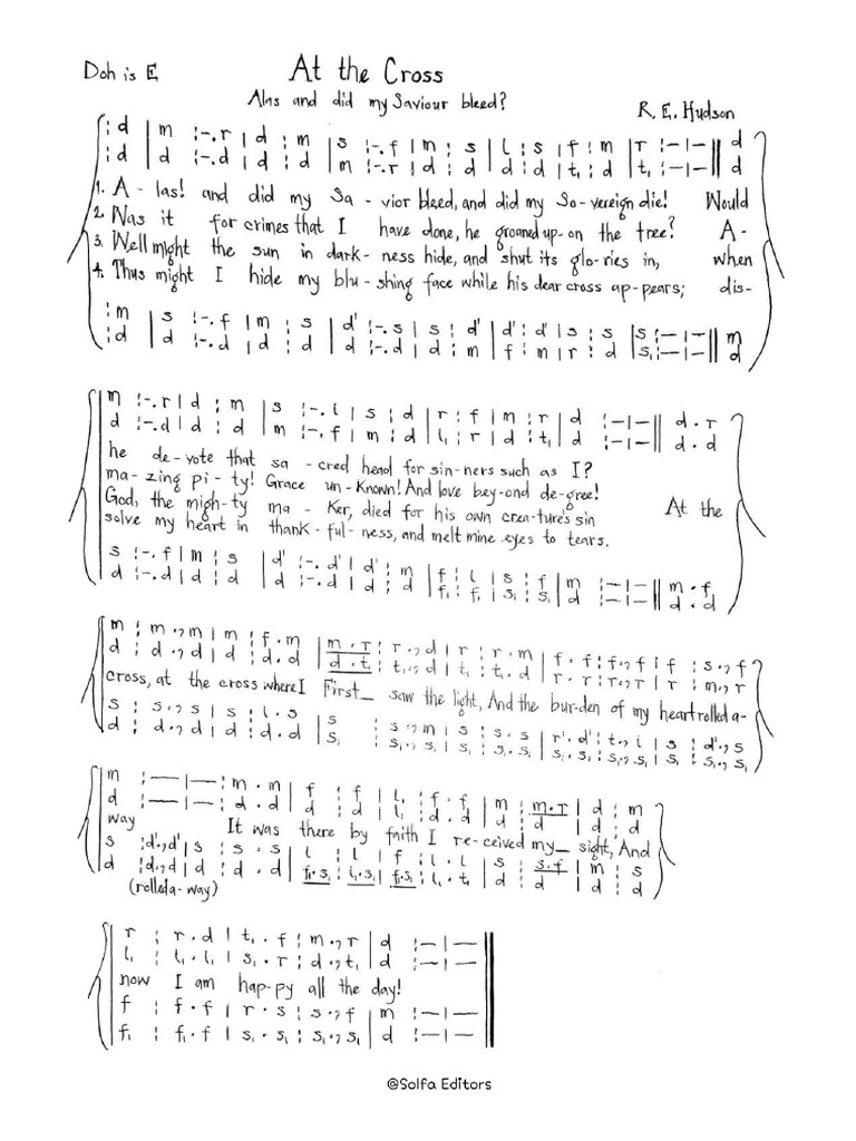 At The Cross - Hymn | PDF