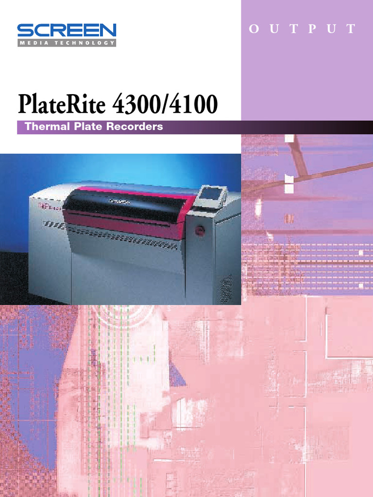 Screen CTP 8500 manual and troubleshooting | PDF