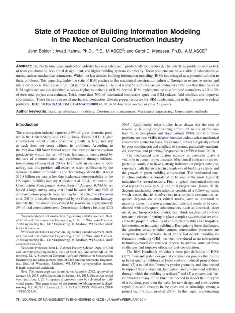 11state of Practice of Building Information Modeling | PDF | Building Information Modeling ...