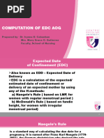V. Naegels Rule Calculating EDD, AOG, OB Score | PDF | Pregnancy ...