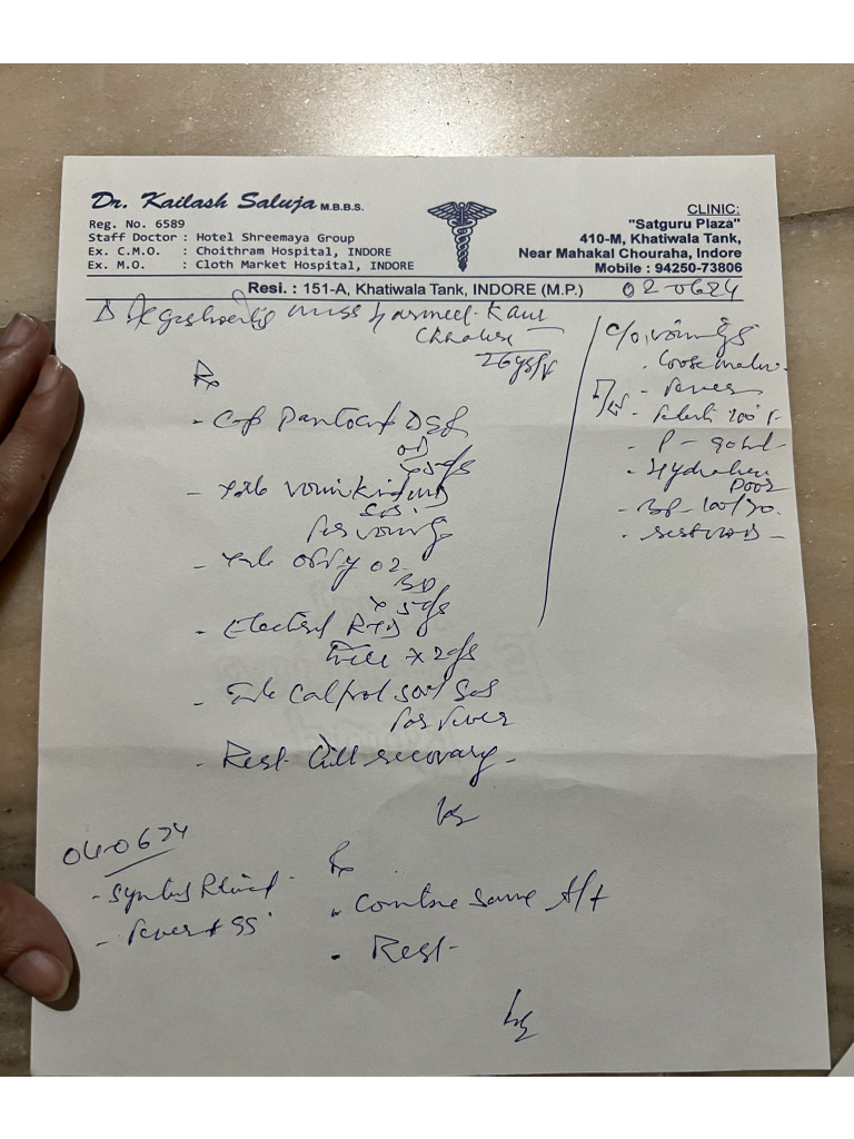 Food Poisoning Medical Report | PDF